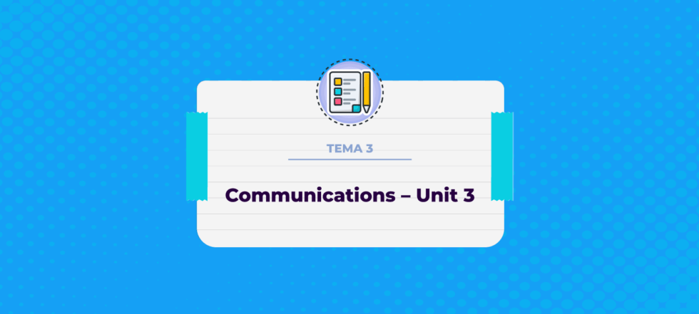 Communications – Unit 3 - Transforma PRO